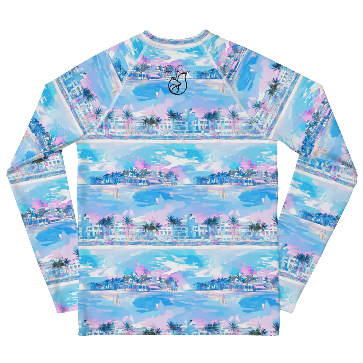 Youth Rash Guard- Chill Wave – The Fox Rain